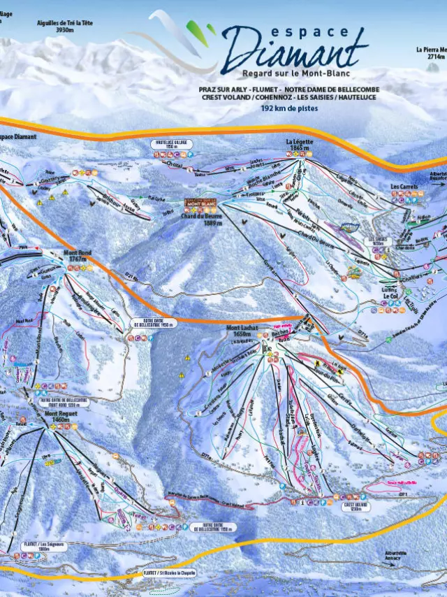 Les Saisies station de ski Alpin tous niveaux domaine Espace Diamant ...